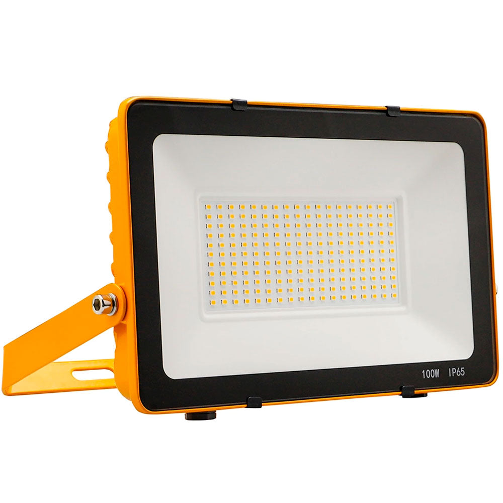 100 Watt 110 Volt Yellow Industrial Site LED Floodlight IP65