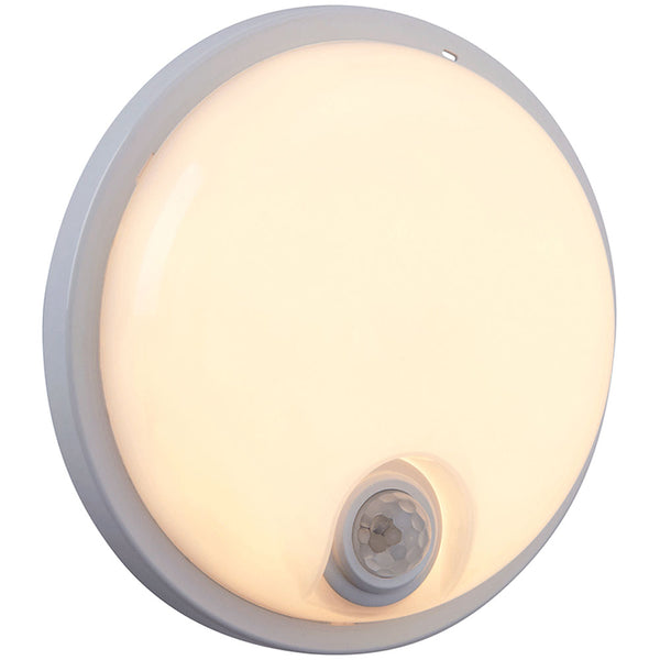15W Small Round LED Amenity Wall Light With PIR Sensor (IP65) - 3CCT