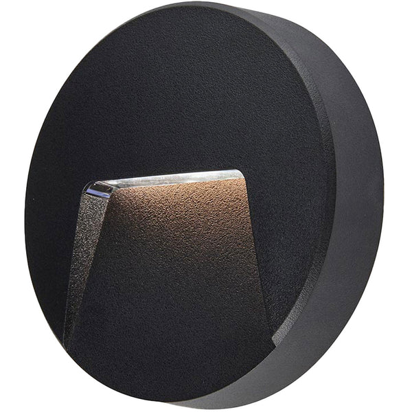 Serverus 3W Round LED Guide Wall Light (IP65) - 3CCT (Grey/Black)