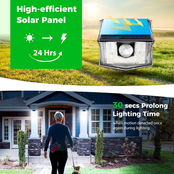 BSL003 Solar PIR Security LED Light - Twin Pack | BSL003