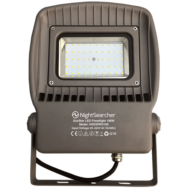NightSearcher EcoStar Pro 100 Watt IP65 LED Floodlight (110V 240V ...