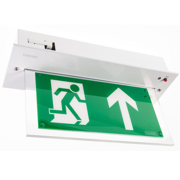 Vale LED Self Test Emergency Illuminated Exit Sign - Blade (3 Hour ...