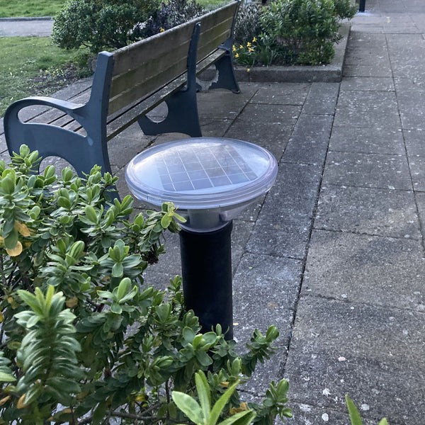 Vandal Proof LED Solar Bollard (80cm) with Sensor - Buried